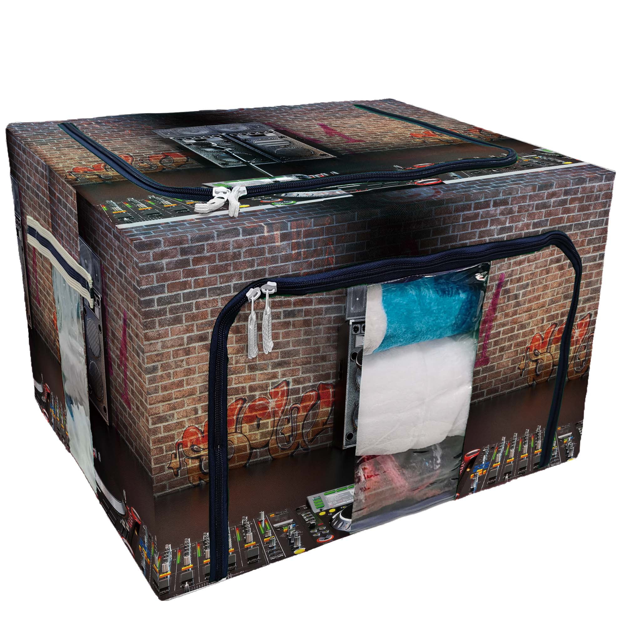 PKQWTM Rap Pop music Microphone speakers Dj equipment Storage Bag Clear ...