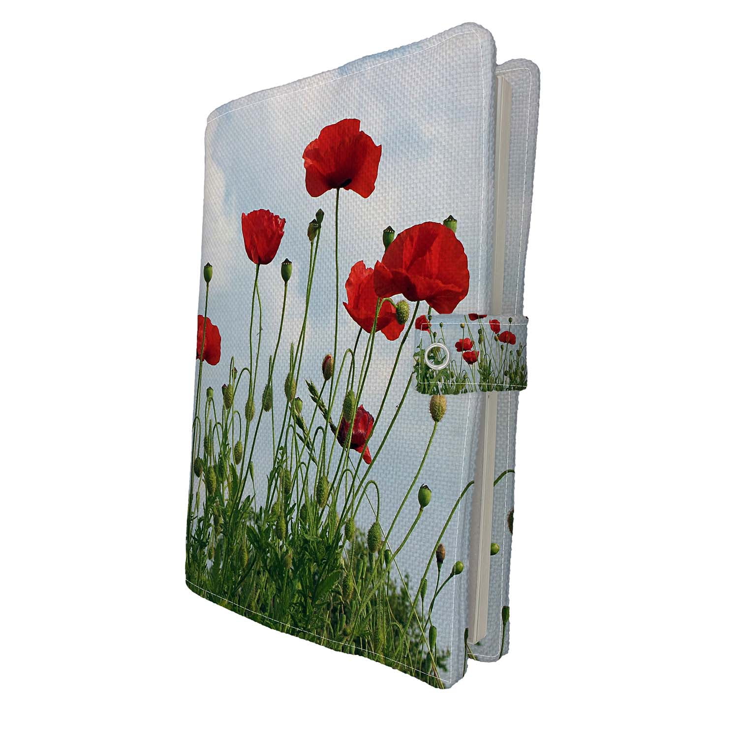 PKQWTM Red Poppies Book Cover Book Protector Book Sleeve Book Pouch ...