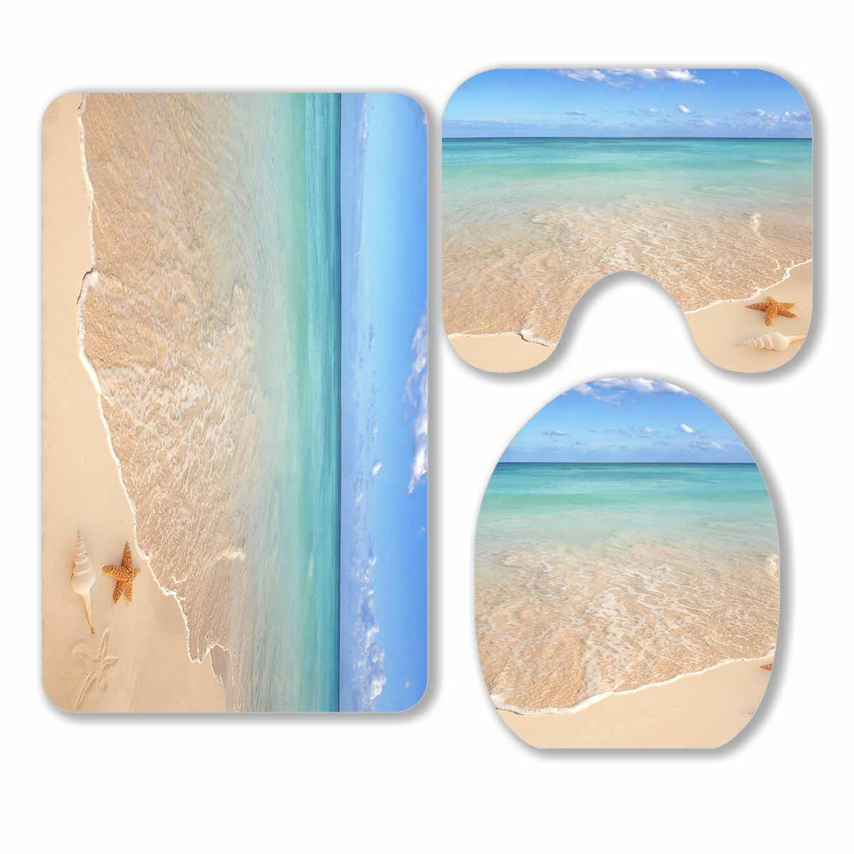 PKQWTM Sea Shells Starfish On Tropical Sand Turquoise Caribbean Summer ...