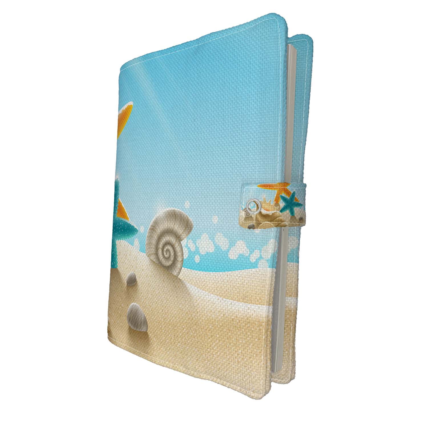 PKQWTM Seashell Starfish Sand Tropical Summer Island Beach Book Cover ...