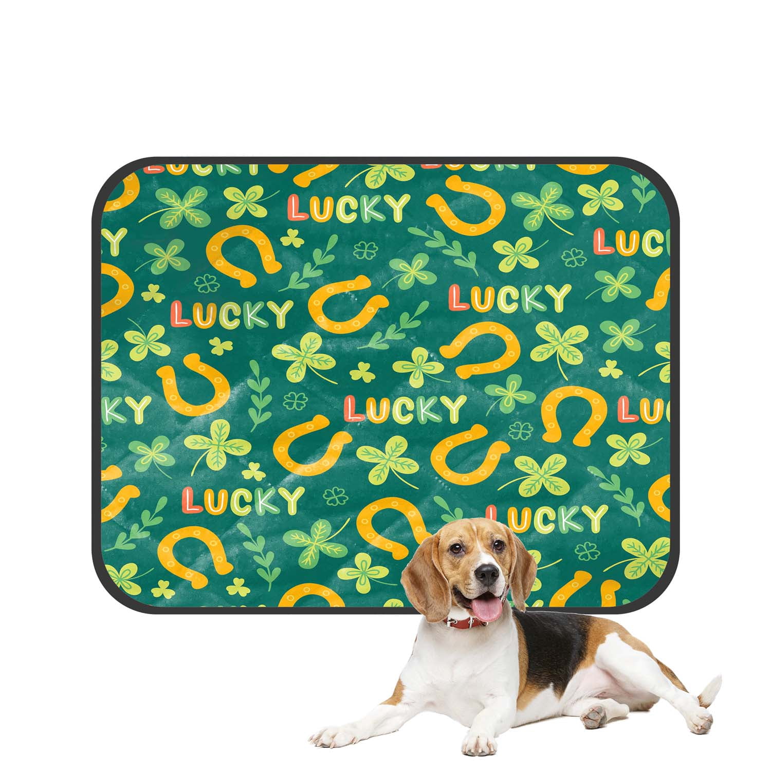 PKQWTM St Patrick'S Day Clover Branch Horseshoe Quatrefoil Pet Dog Cat ...
