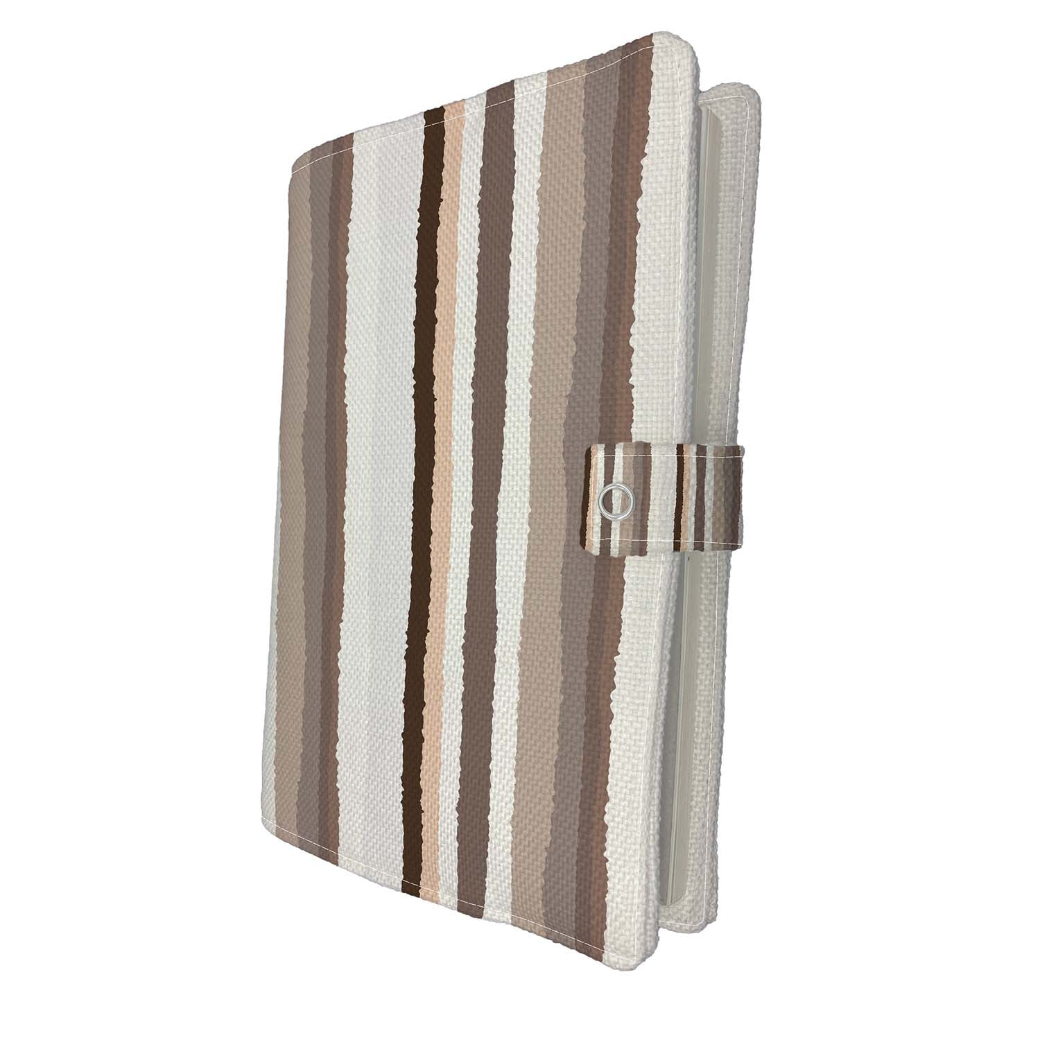PKQWTM Striped Pattern Vertical Lines With Torn Paper Effect Book Cover ...