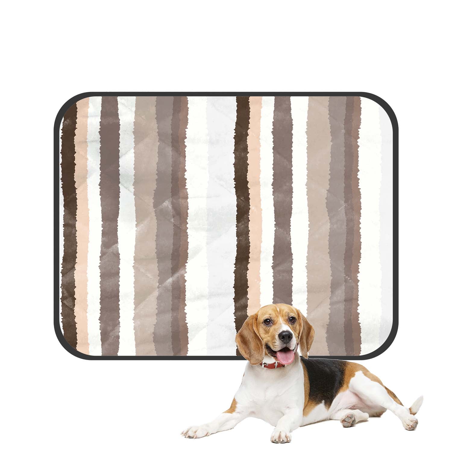PKQWTM Striped Pattern Vertical Lines With Torn Paper Effect Pet Dog ...