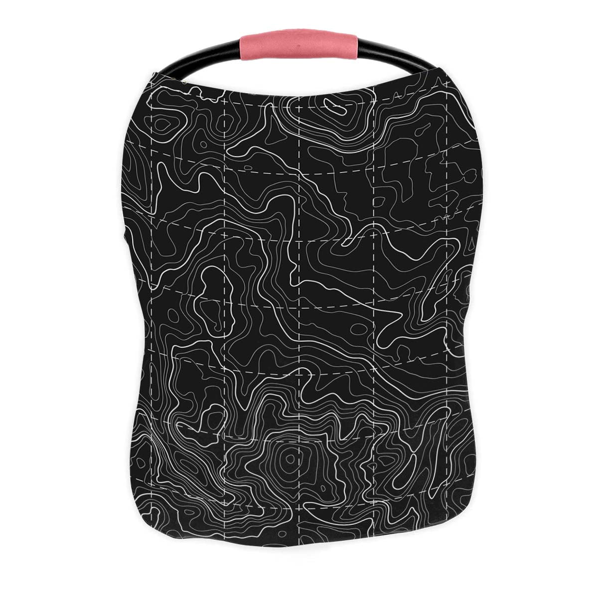 PKQWTM Topographic Map Topo Contour Map Nursing Cover Baby ...