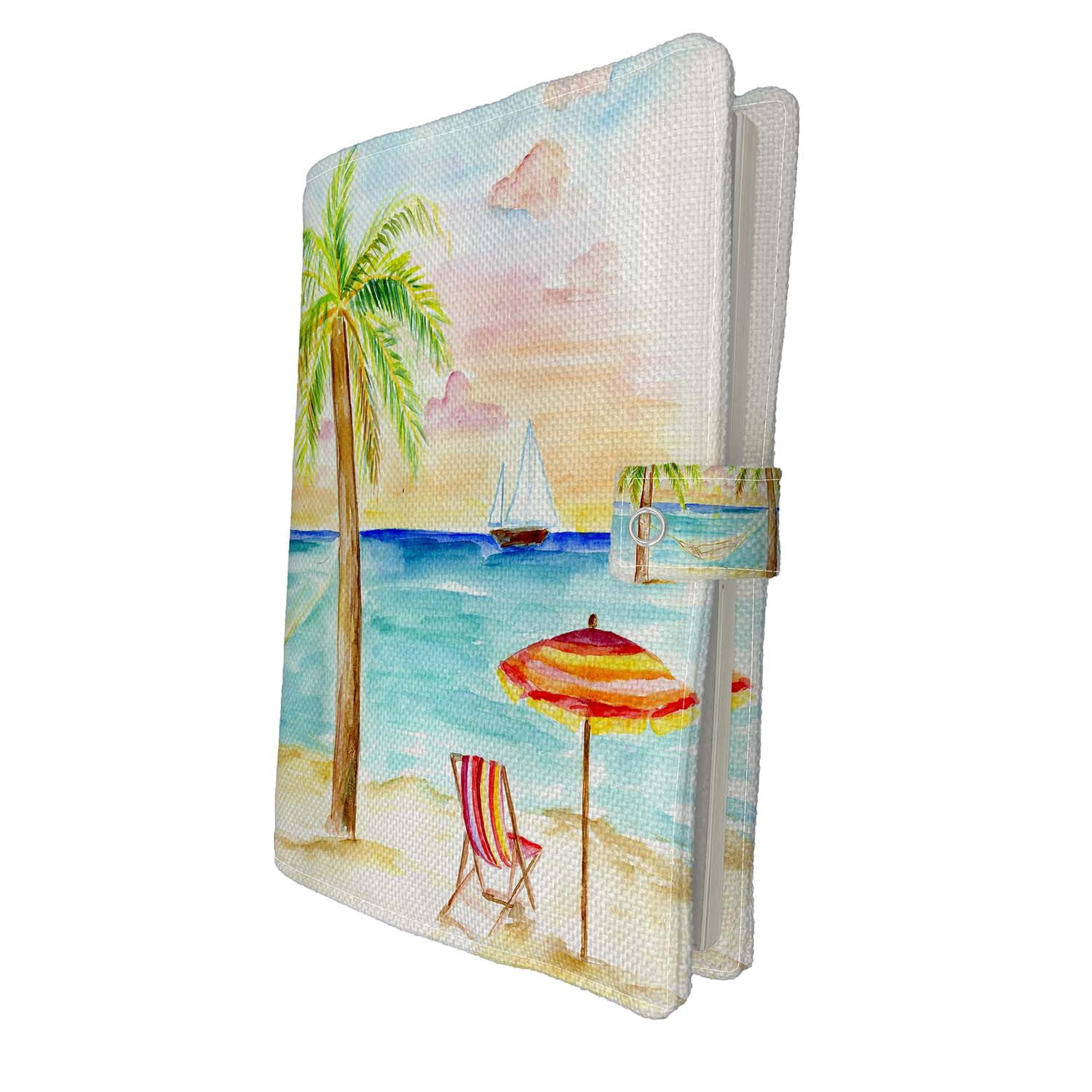 PKQWTM Tropical Beach Summer Palm Tree Coconut Book Cover Book ...