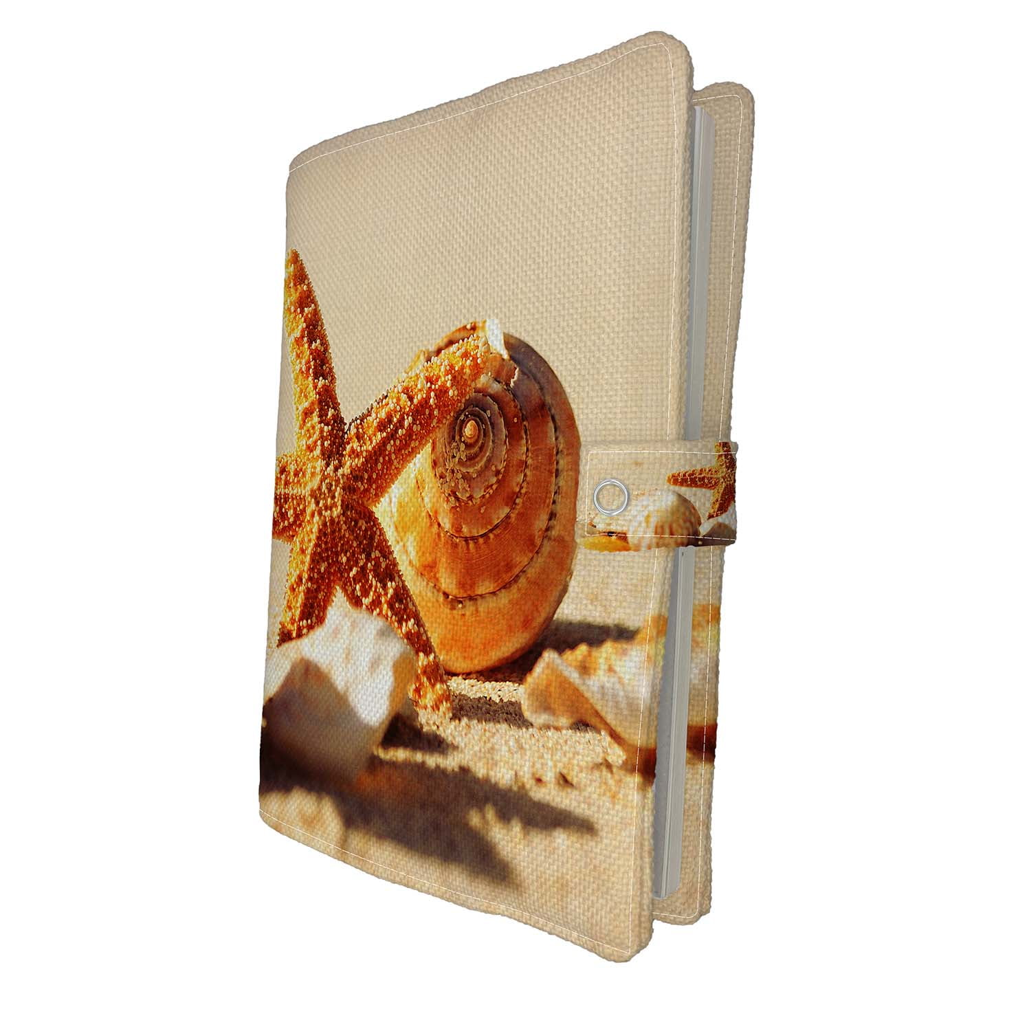 PKQWTM Tropical Island Sandy Beach Seashell Starfish Book Cover Book ...