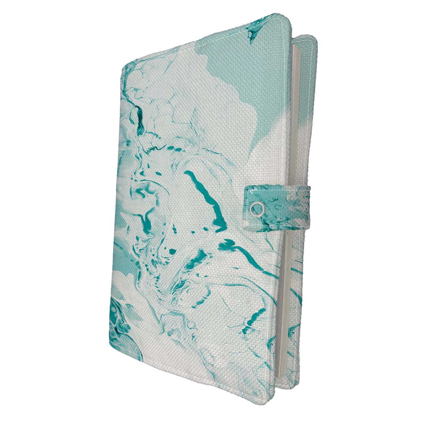 PKQWTM Turquoise Liquid Acrylic Painting On Canvas Book Cover Book ...