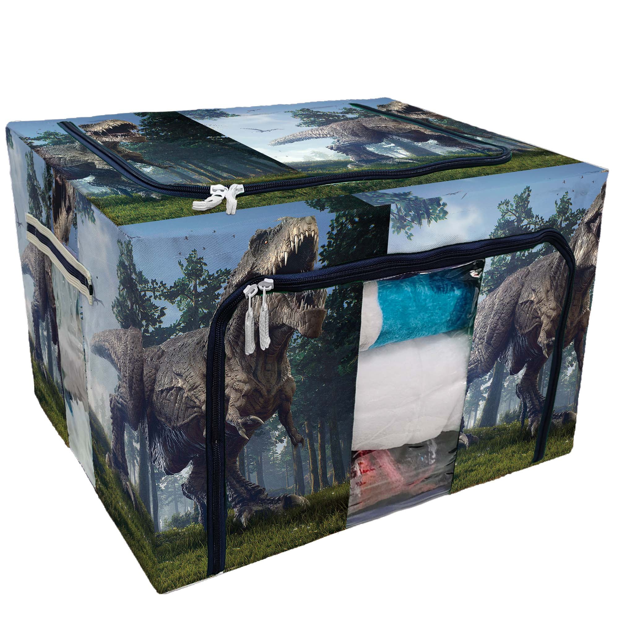 PKQWTM Tyrannosaurus Rex Quetzalcoatlus Patrolling Skies Storage Bag ...