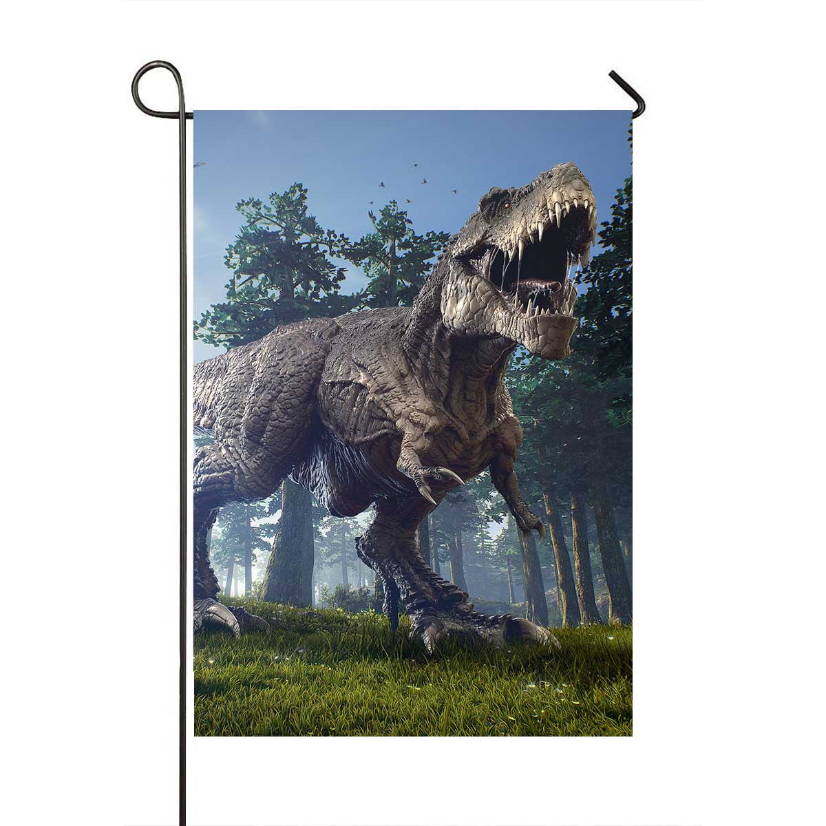 PKQWTM Tyrannosaurus Rex Quetzalcoatlus Patrolling Skies Yard Decor ...