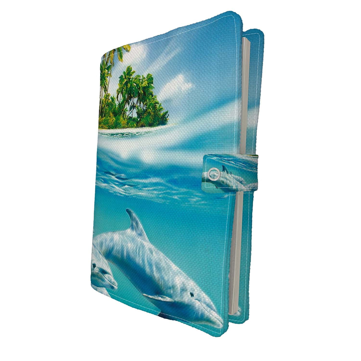 PKQWTM Underwater Dolphins Family Funny Sea Animals Book Cover Book ...