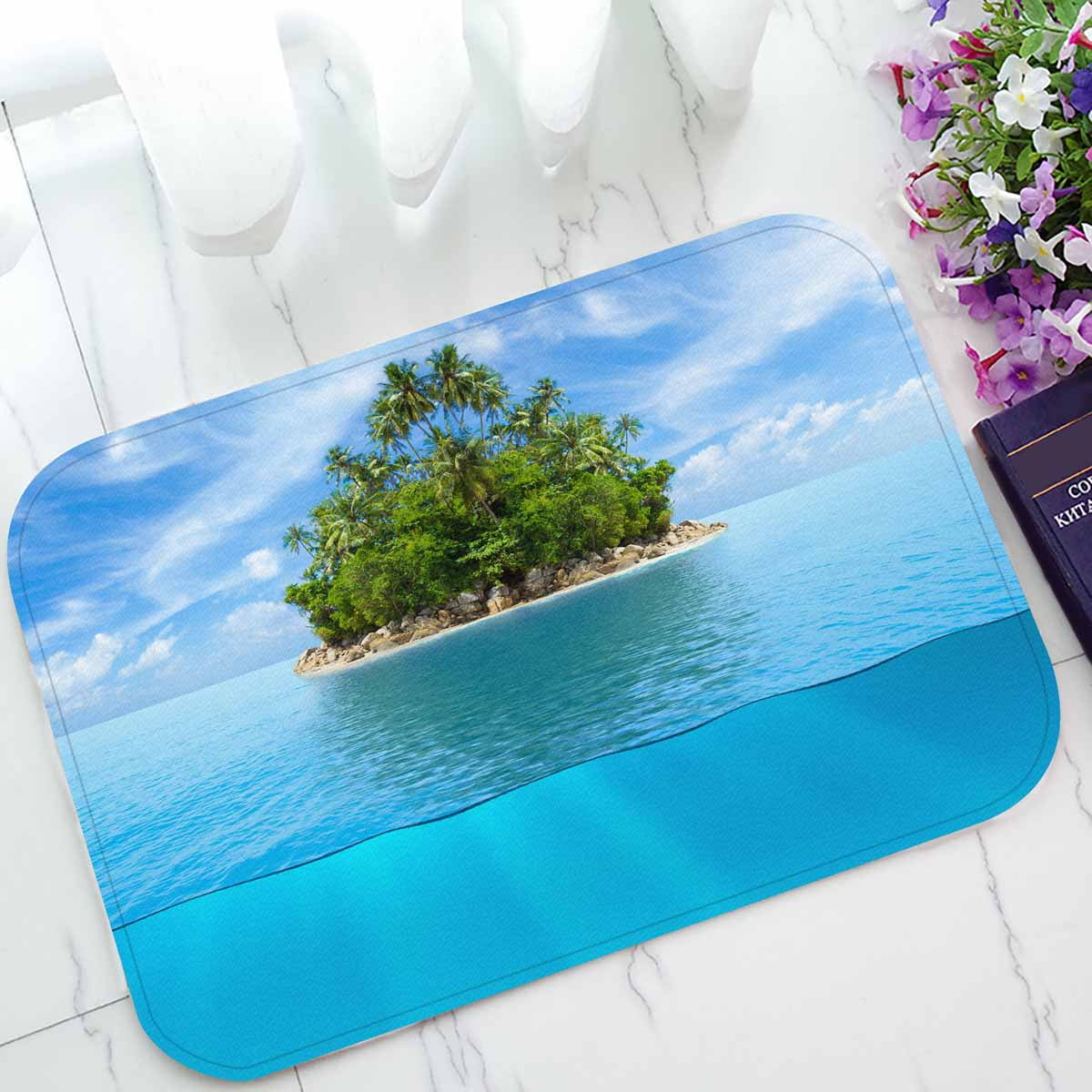 PKQWTM Underwater coral reef seabed tropical island Home Decor Floor ...