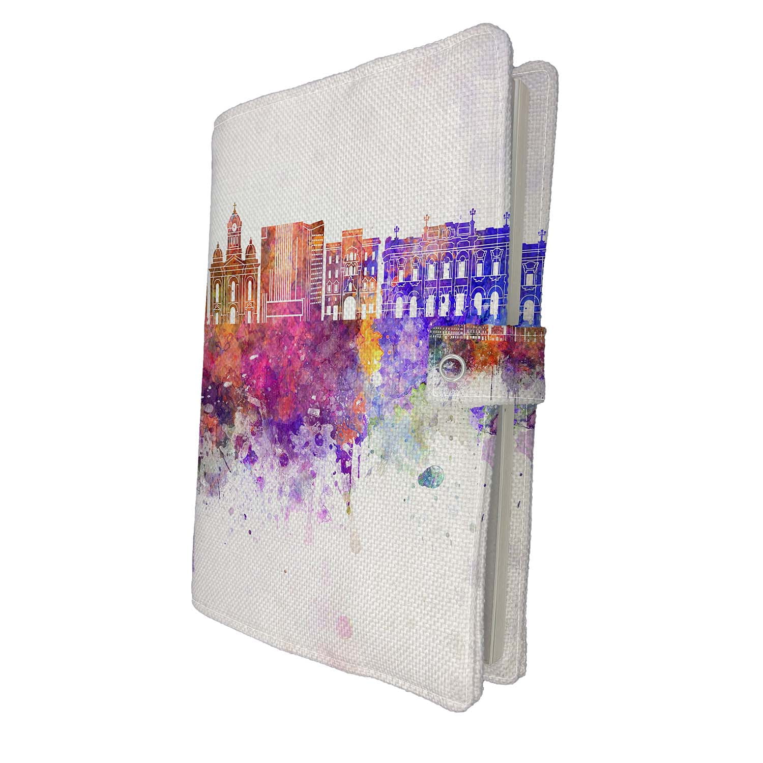 PKQWTM Watercolor New York City Skyline Cityscape Book Cover Book ...