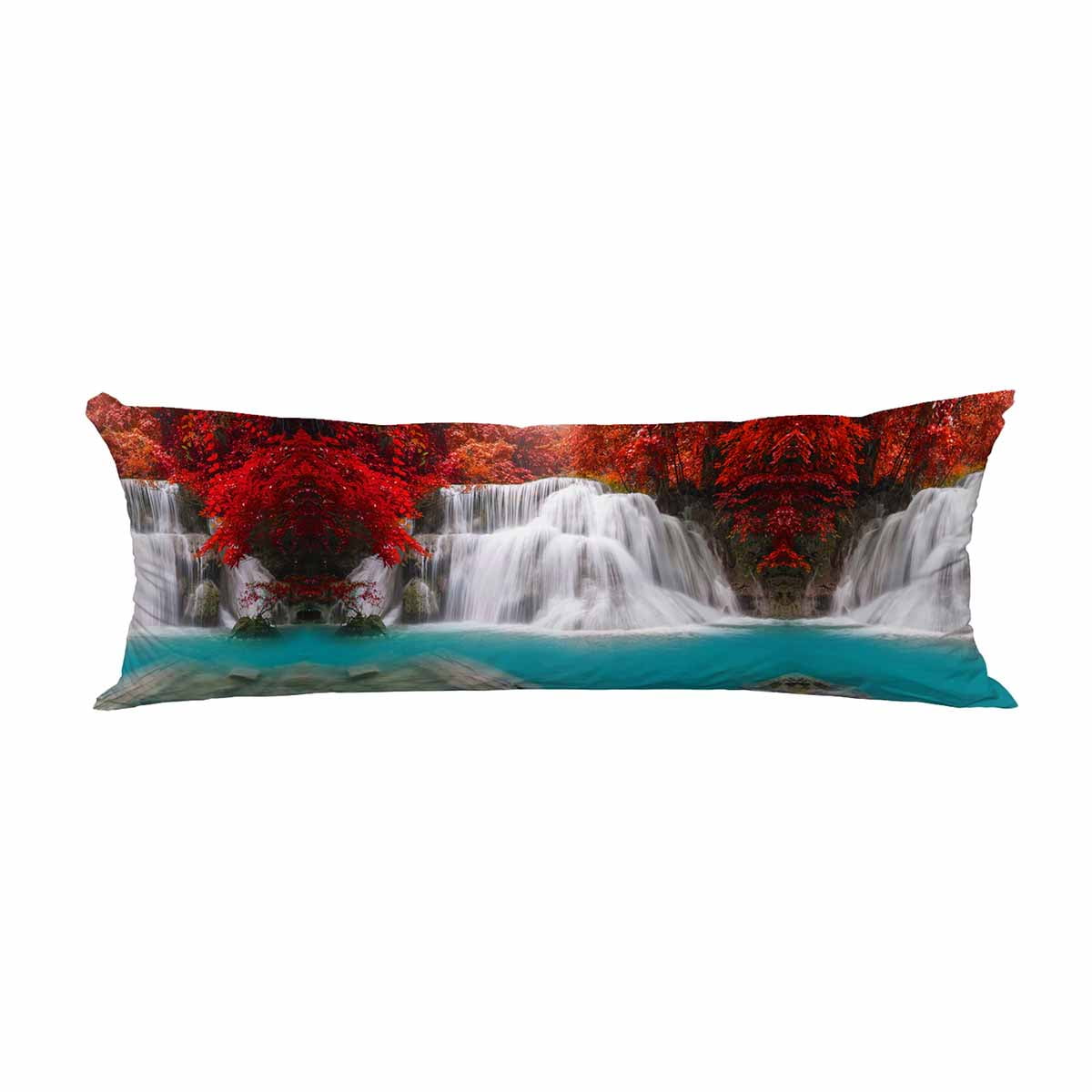 PKQWTM Waterfall in deep rain forest jungle Long Body Pillow Case Cover ...