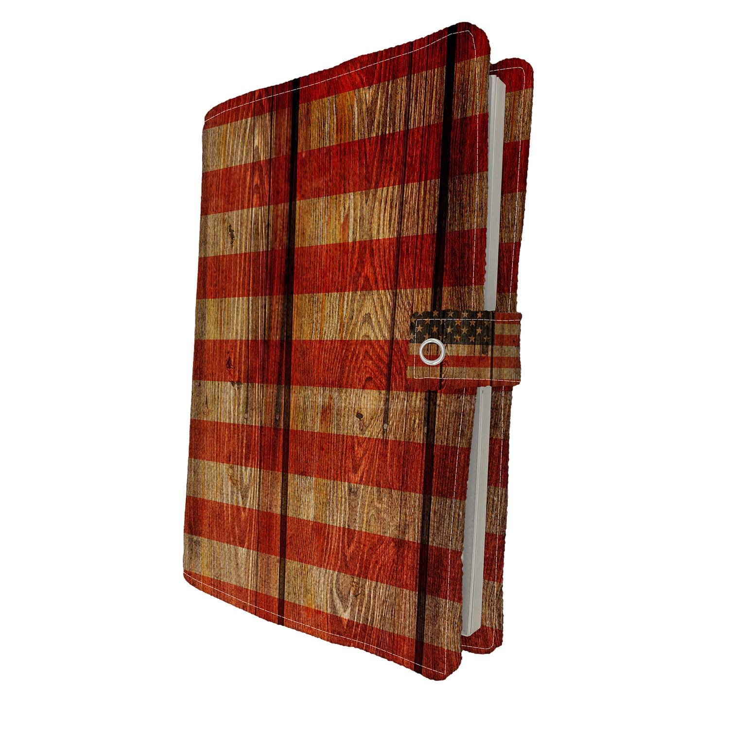 PKQWTM Wooden USA flag Book Cover Book Protector Book Sleeve Book Pouch ...