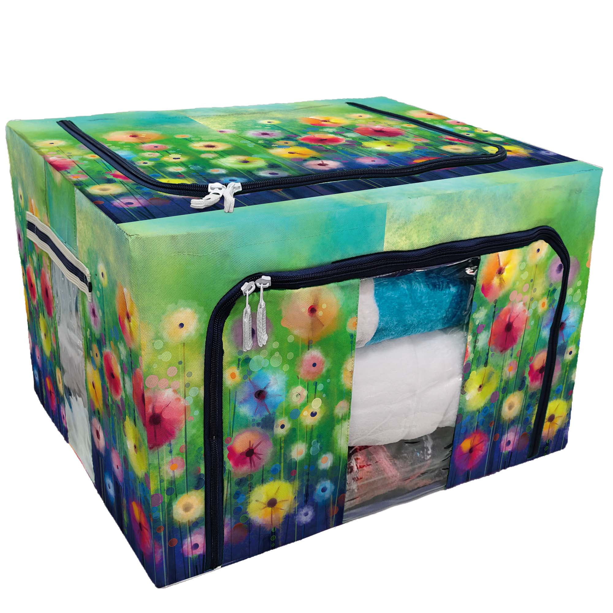 PKQWTM Yellow Red Flowers Green Color Spring Flower Seasonal Nature ...