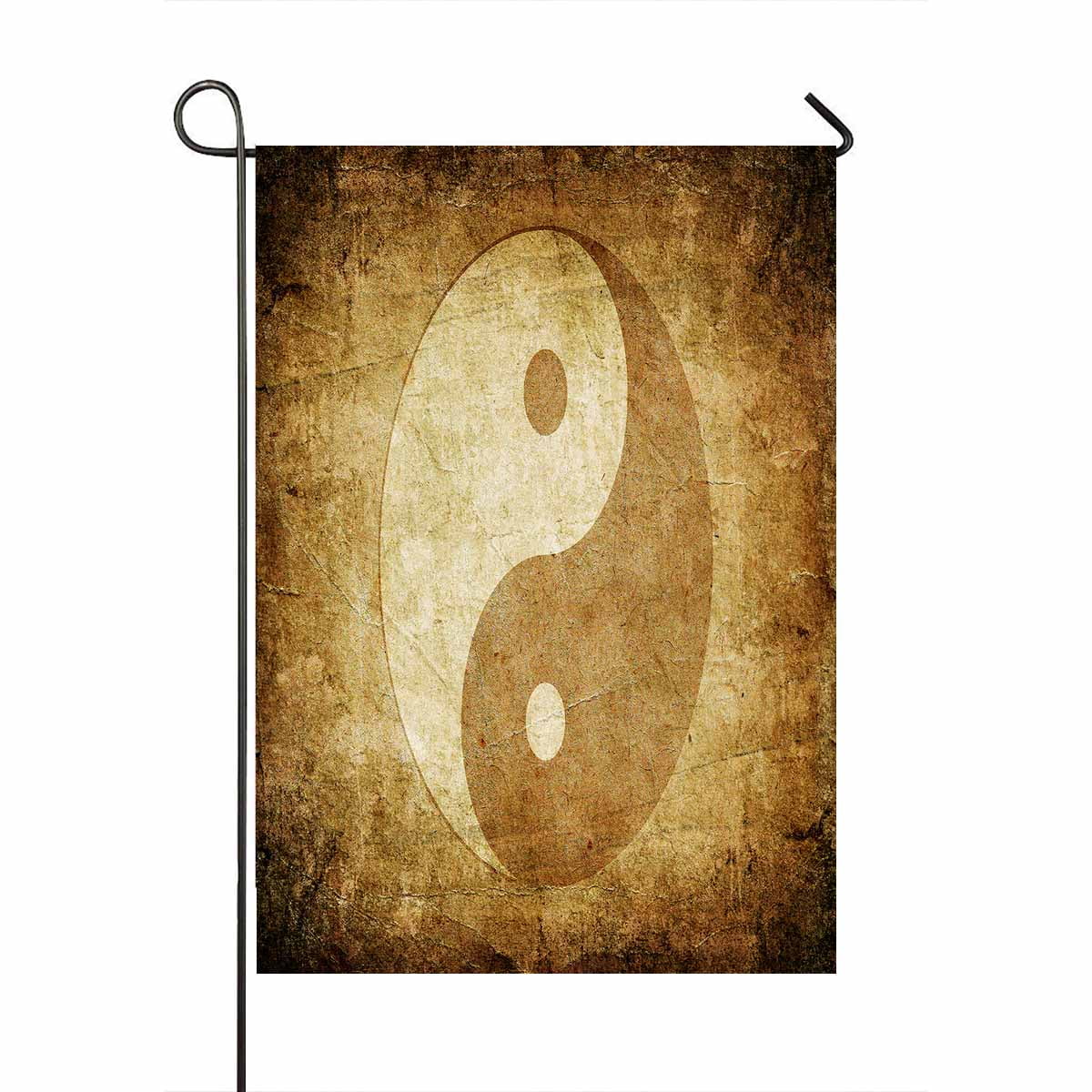 PKQWTM Yin Yang Symbol Yard Decor Home Garden Flag Size 12x18 Inches ...