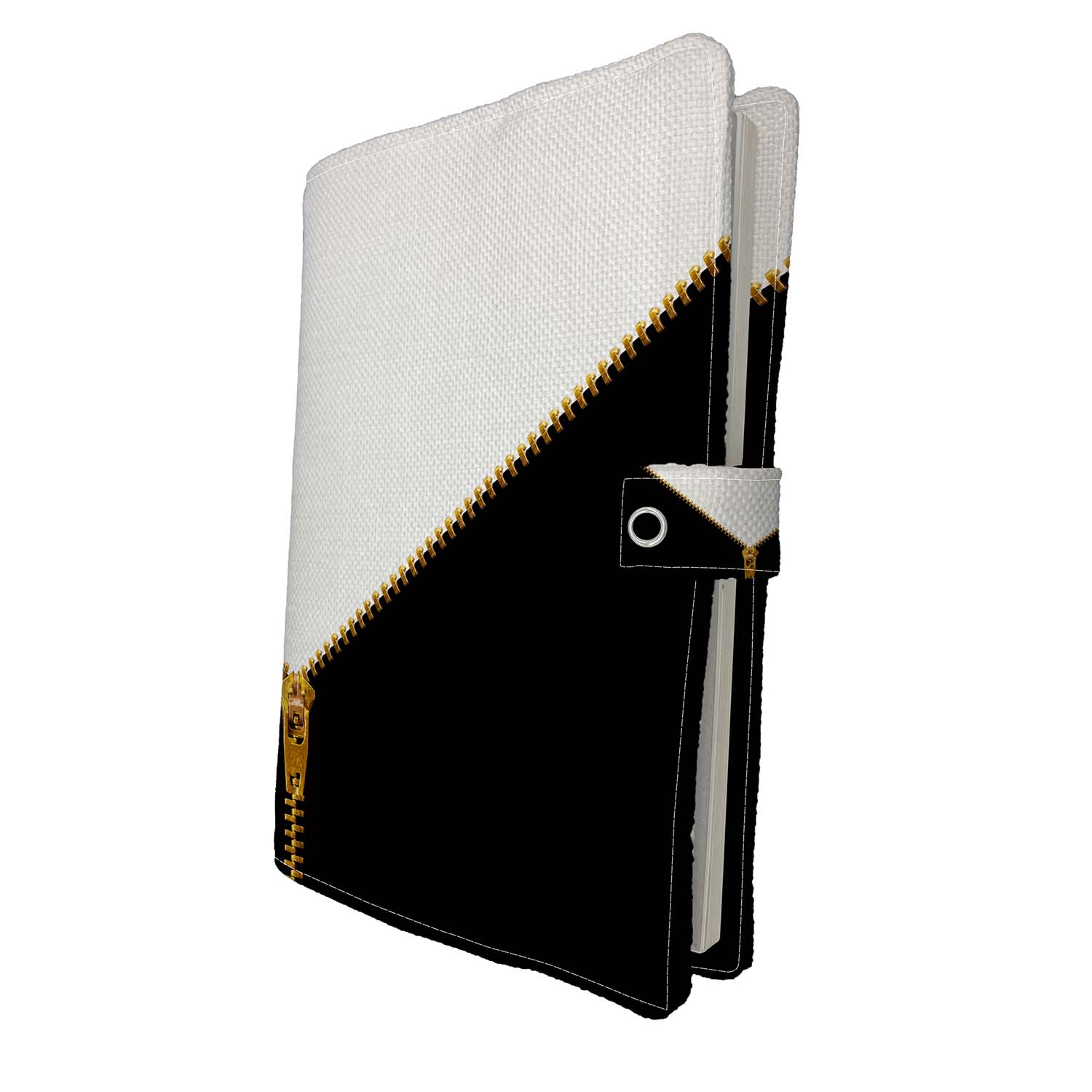 PKQWTM Zipper Isolated On White Book Cover Book Protector Book Sleeve ...