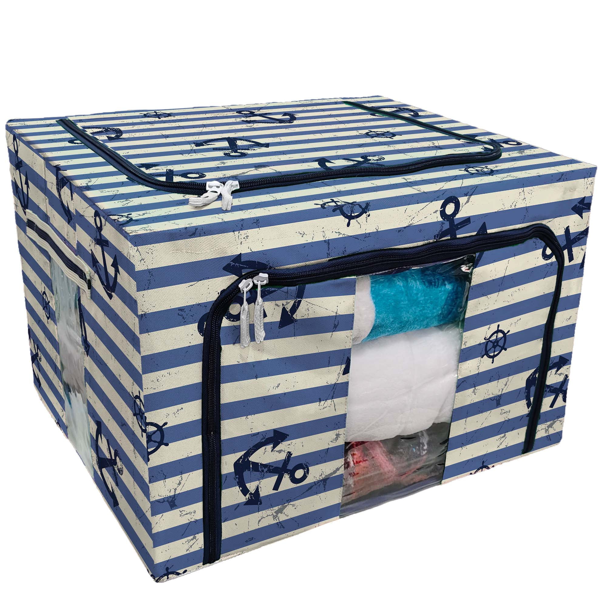 PKQWTM anchor steering wheel Storage Bag Clear Window Storage Bins ...