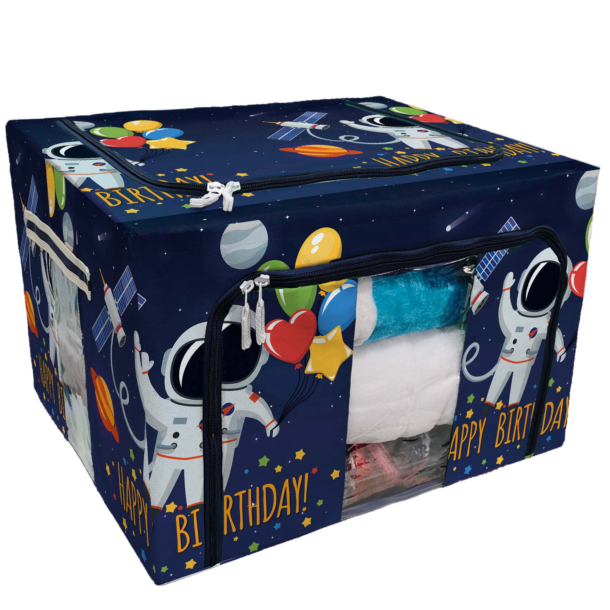 PKQWTM astronaut outer space Congratulation happy birthday Storage Bag ...