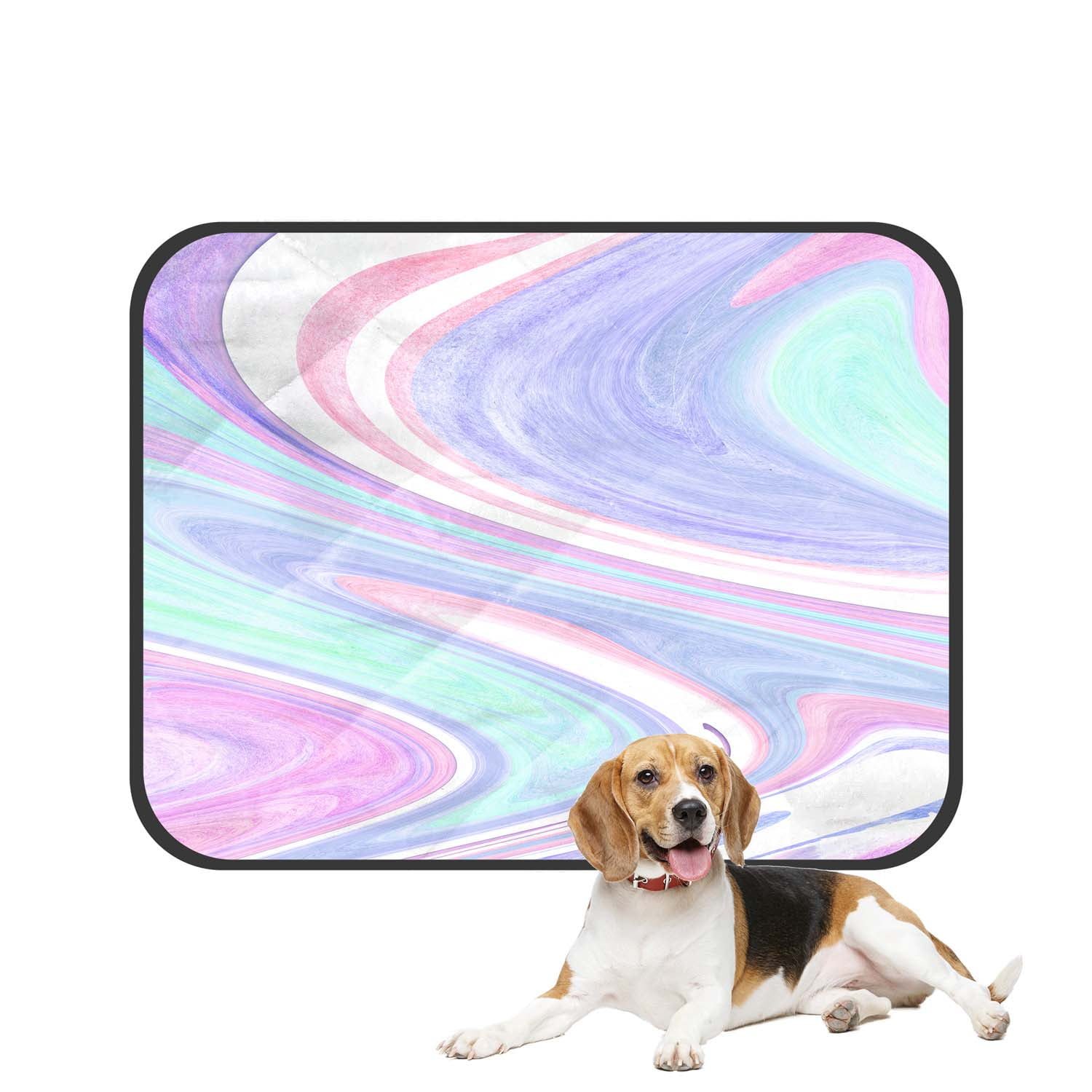 PKQWTM marble texture Silk Pet Dog Cat Bed Pee Pads Mat Cushion Potty ...