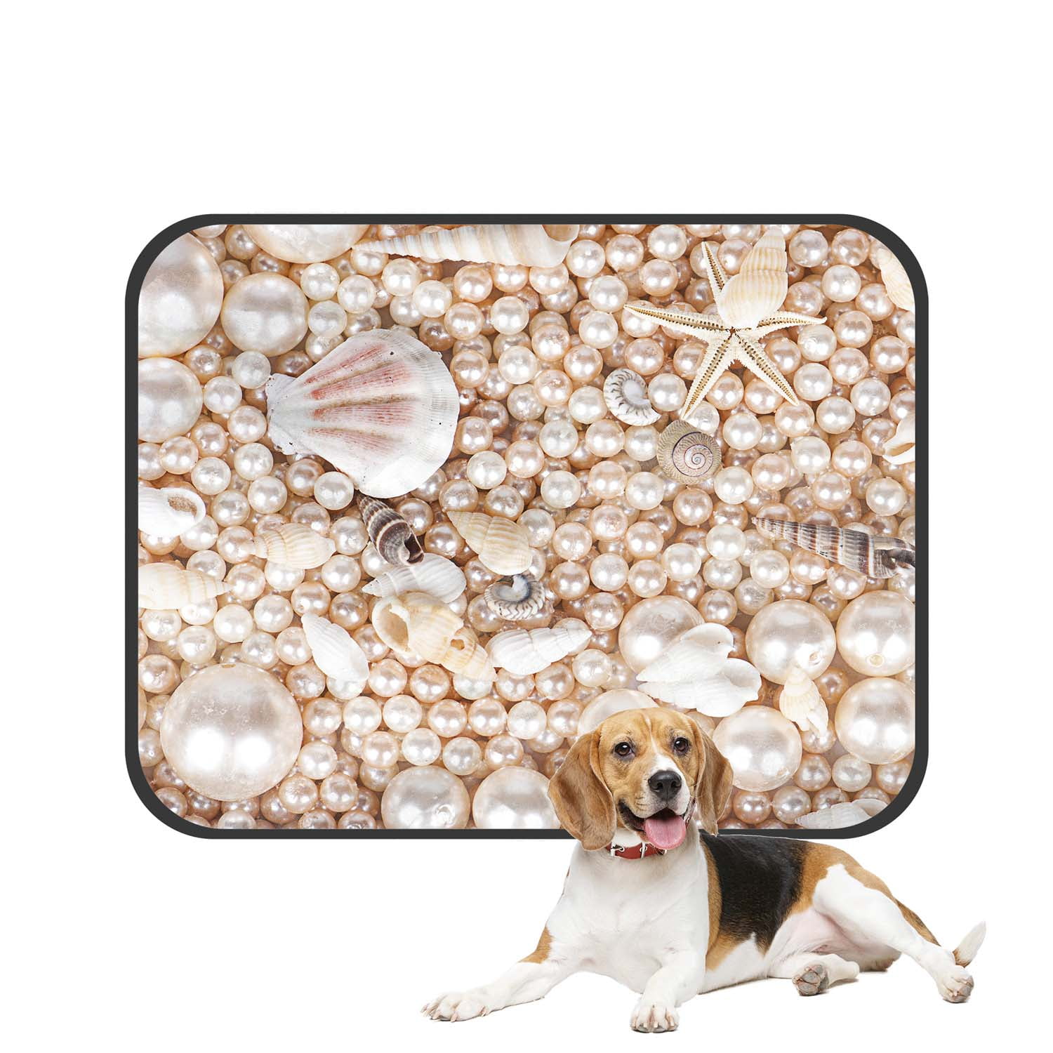 PKQWTM pearls sea shells Pet Dog Cat Bed Pee Pads Mat Cushion Potty ...
