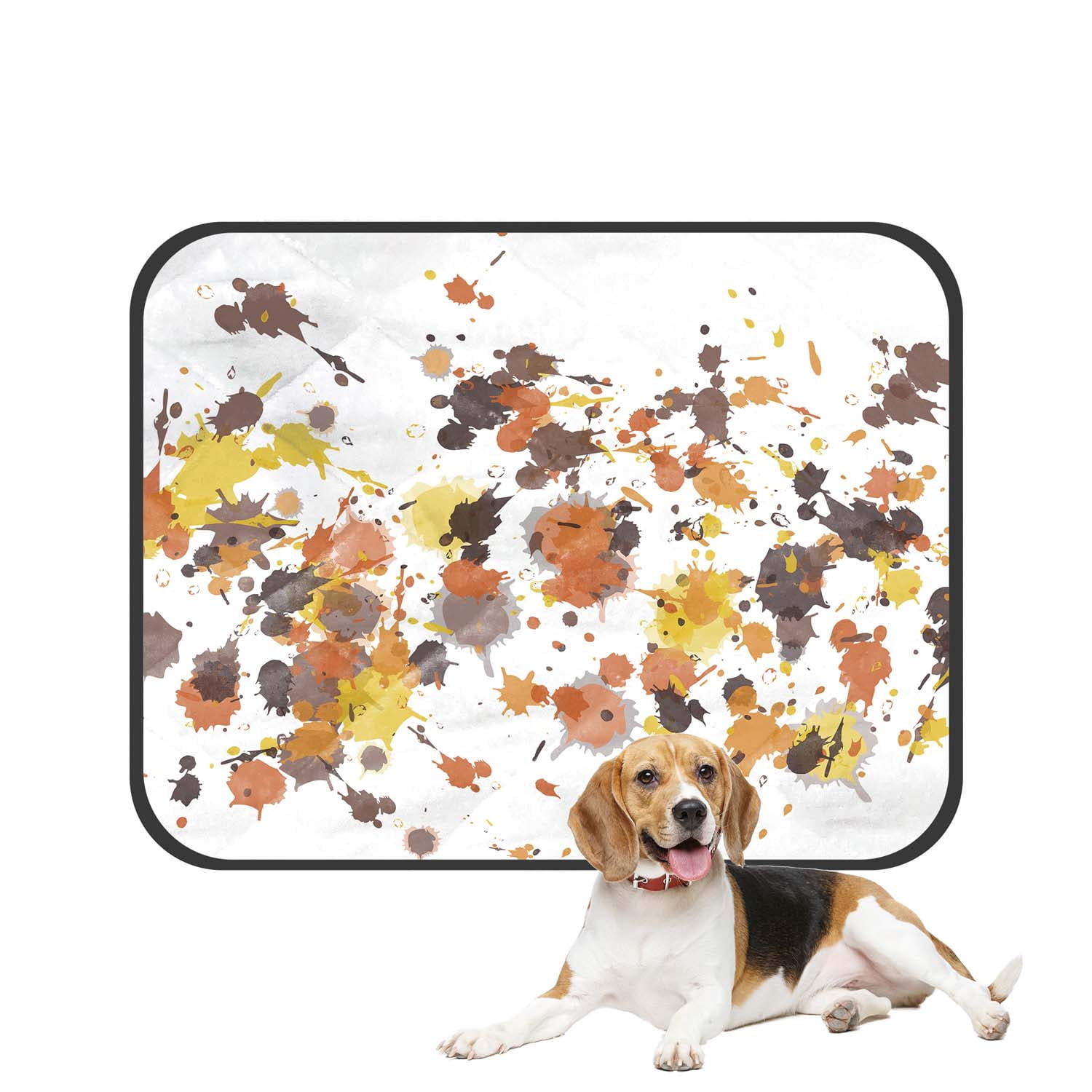 PKQWTM splatter spray blots wall graffiti Watercolor paint Pet Dog Cat ...