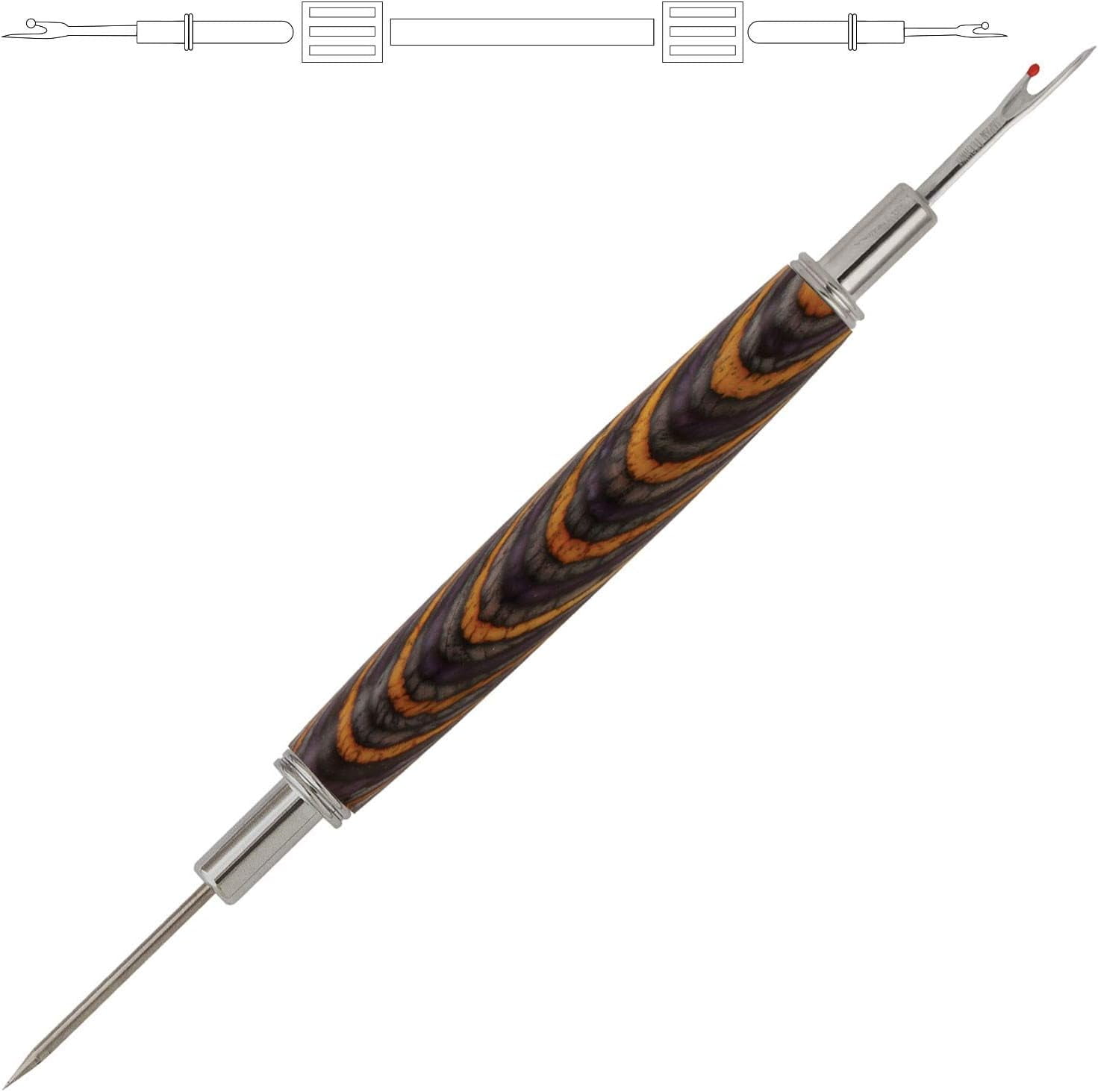 PKSR4CH 2-in-1 Seam Ripper & Stiletto Kit Woodturning Project (10 ...