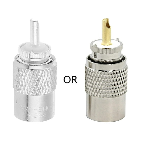 PL259 UHF Coax Connector Male Plugs for RG8X RG59 RG8 Coaxial Cable ...