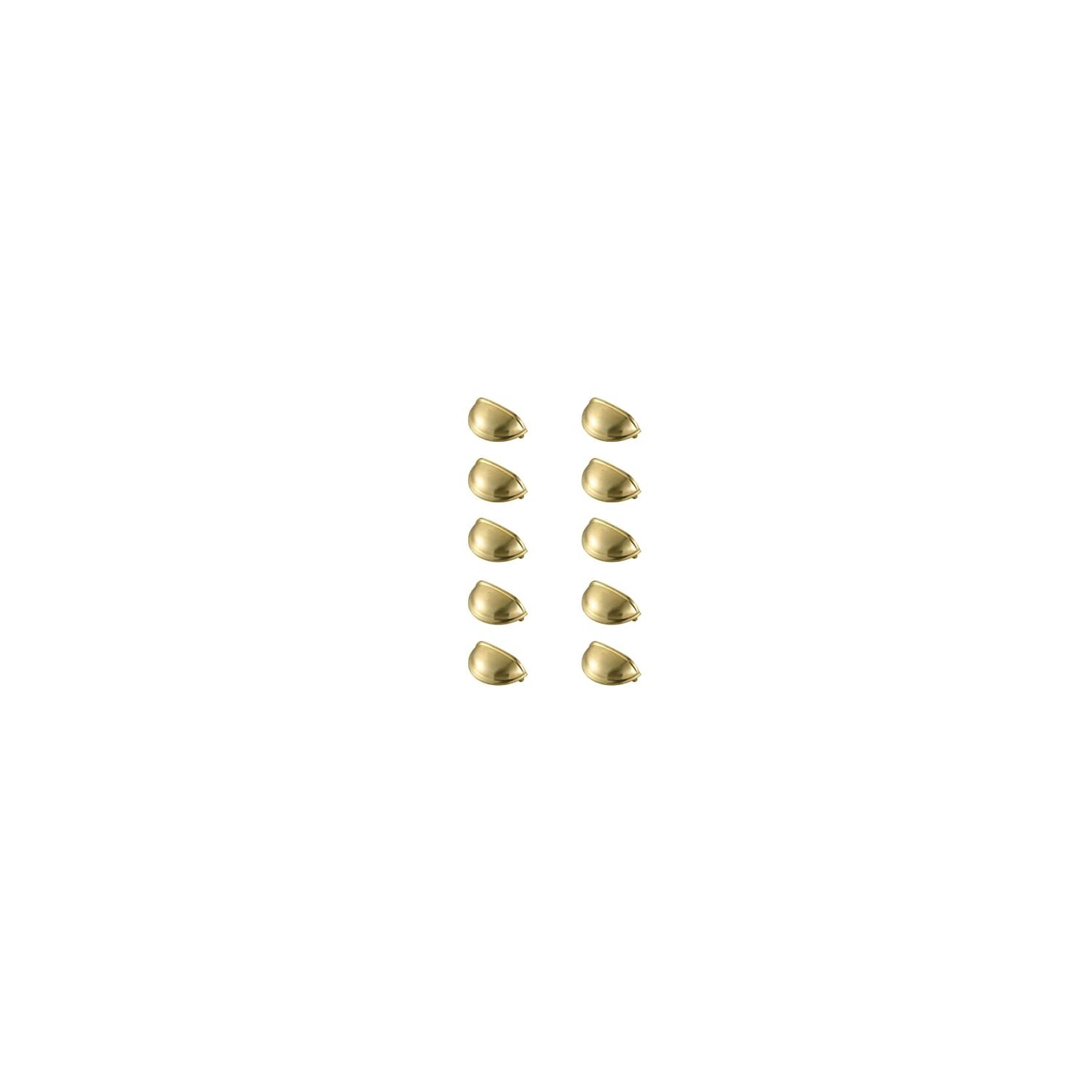 Elegant Decor Atticus 3" Center to Center Brushed Gold Cup Bar Pull ...