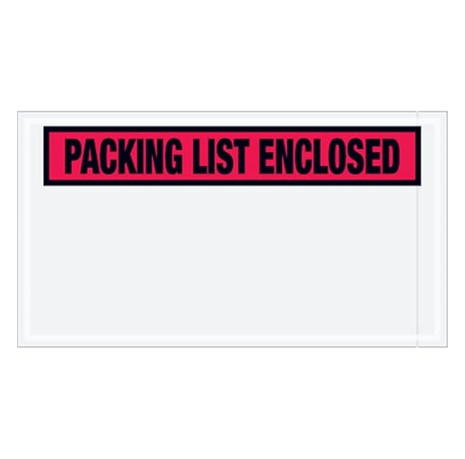 PL446 Panel Face Envelope, "Packing List Enclosed", 5-1/2" Length x 10 ...