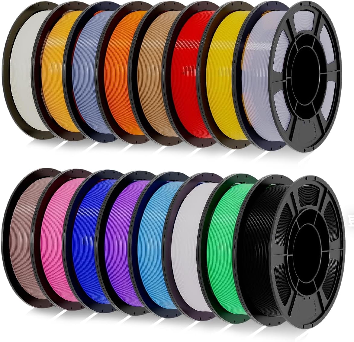 PLA+3D Printer Filament 1.75mm Bundle, Individually Vacuum Packed ...