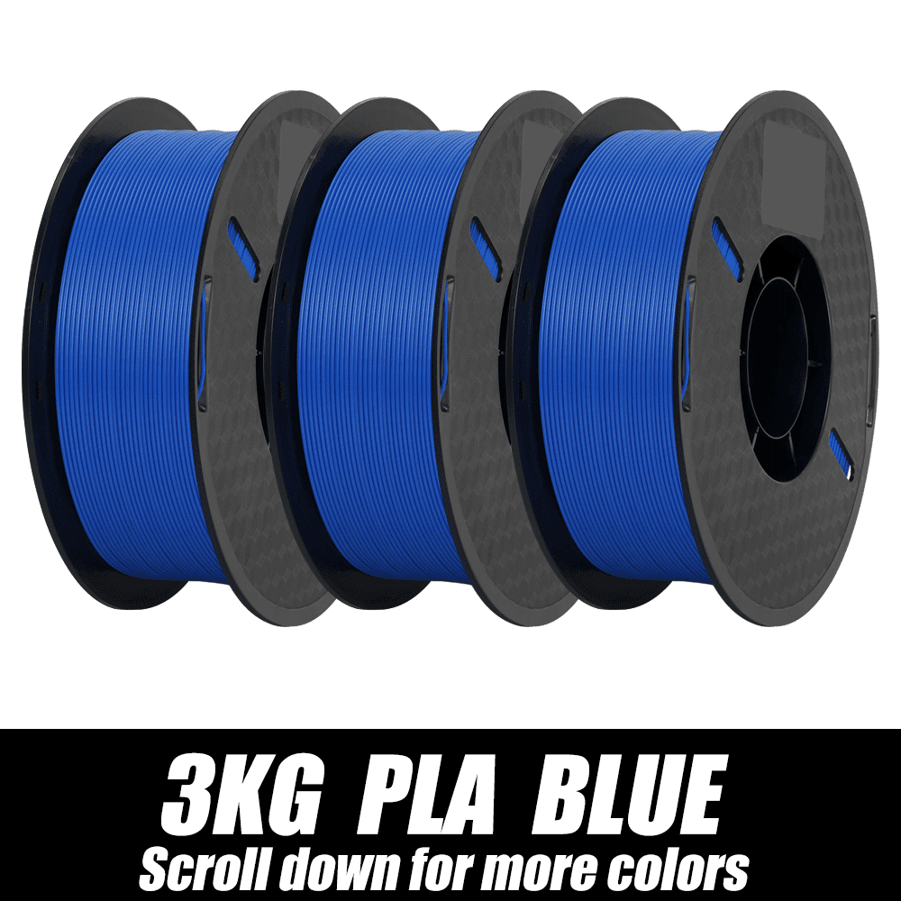 PLA 3D Printer Filament Blue 1.75mm - 1KG/Roll for FDM Printers - Strong, No-Tangle, +/-0.03mm ...