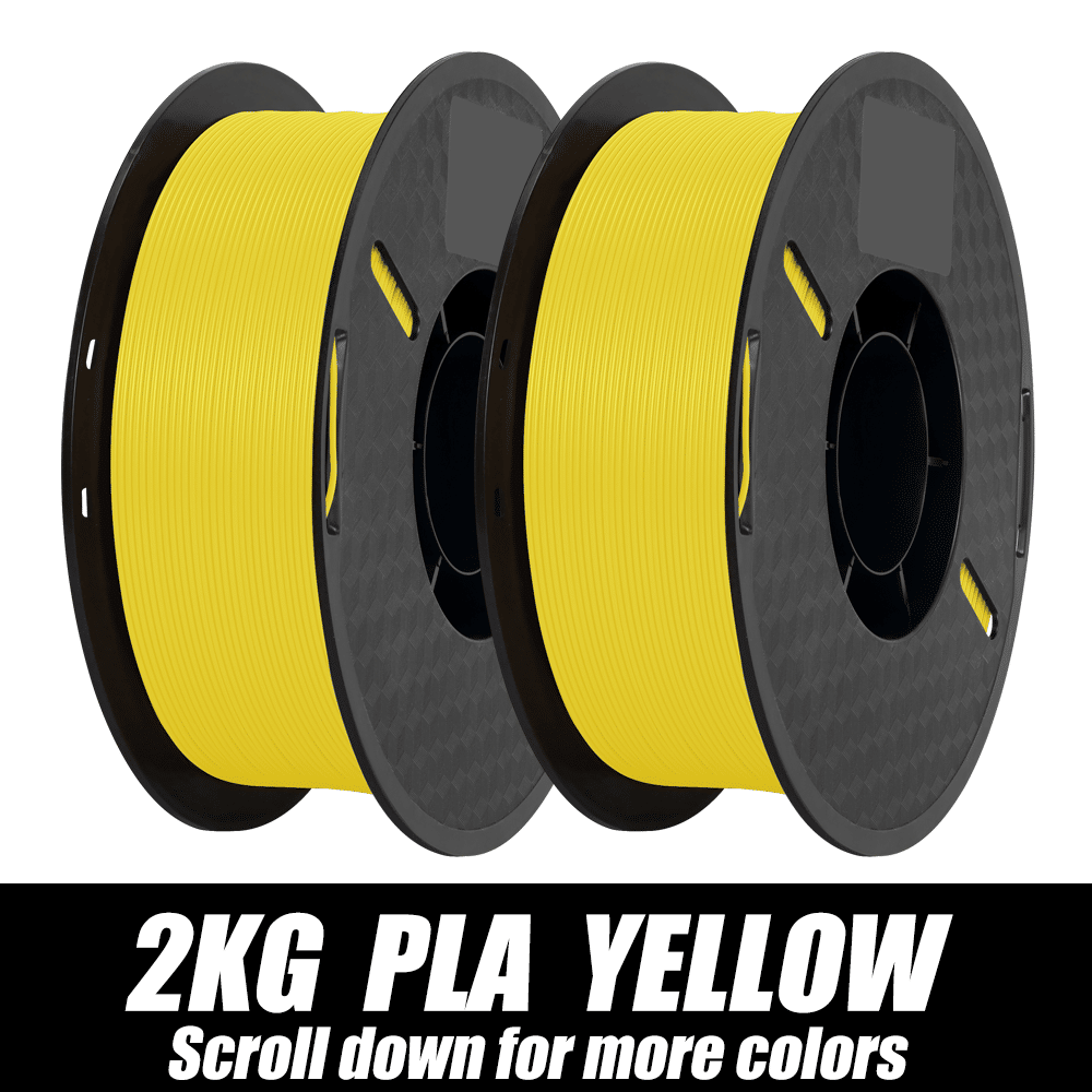 PLA 3D Printer Filament Yellow 1.75mm - Strong Bonding, Precise +/-0 ...