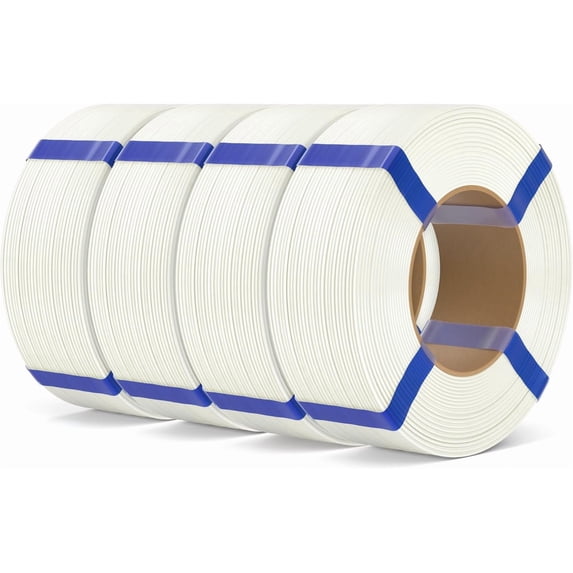 PLA Basic Refill Filament 1.75mm White 4KG, Printer Filament No Spool ...