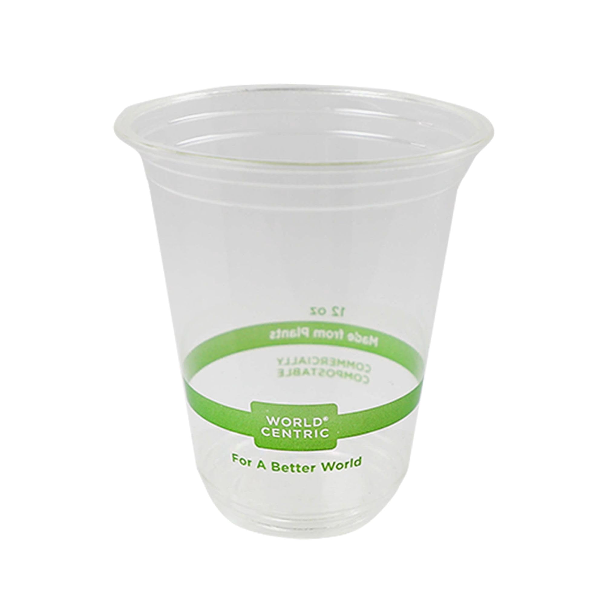 PLA Clear Compostable Cups 12 oz 200 Count, Eco-Conscious Disposable ...