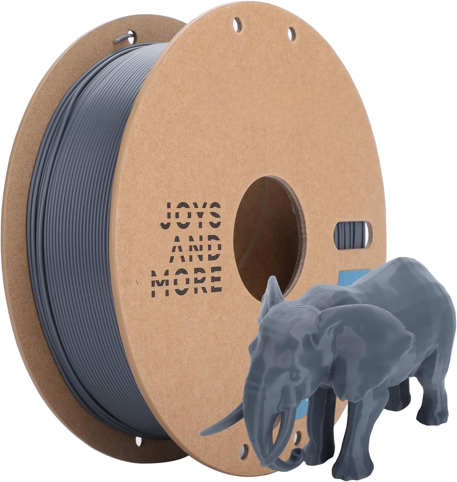 PLA Filament 1.75mm Grey, Printing Filament,1kg Cardboard Spool (2.2lbs ...