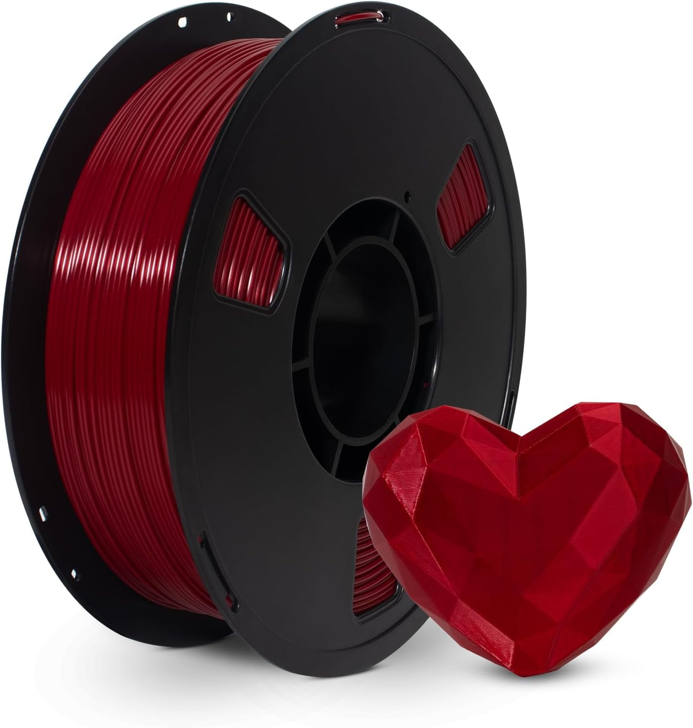PLA Filament 1.75mm Ruby Red 1KG, Clog-Free 3D Printer Filament ...