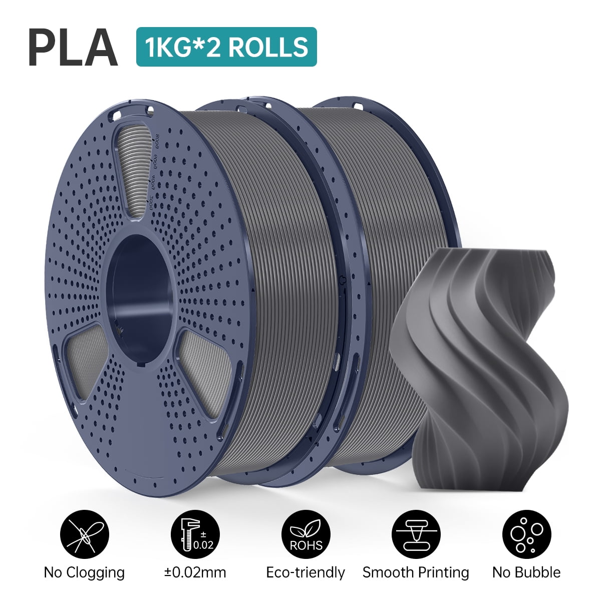 PLA Filament 1.75mm, SUNLU 3D Printer PLA Filament Bundle, PLA Filament ...