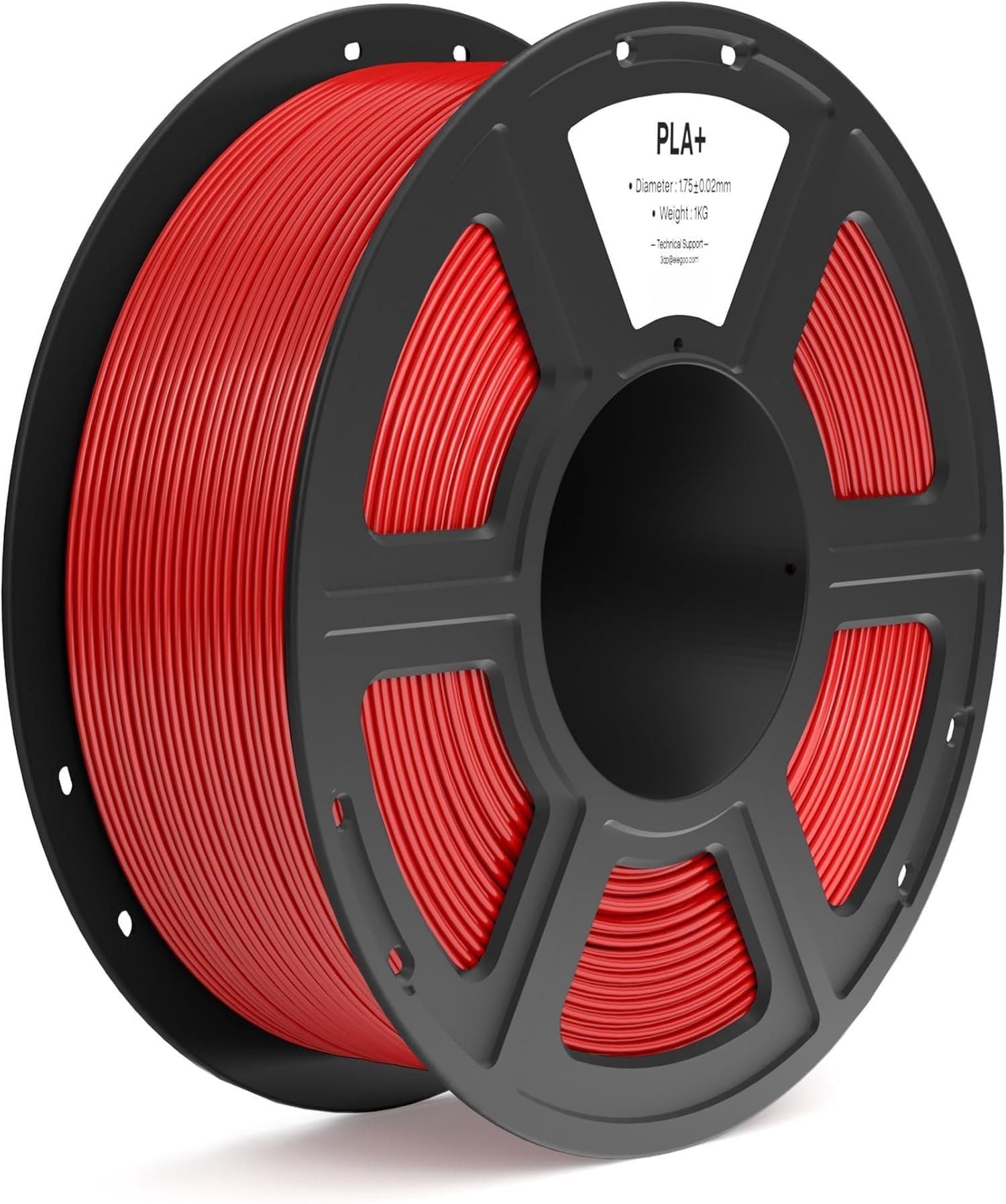 PLA+ Filament 1.75mm True Red 1KG, High Toughness PLA Printer Filament ...