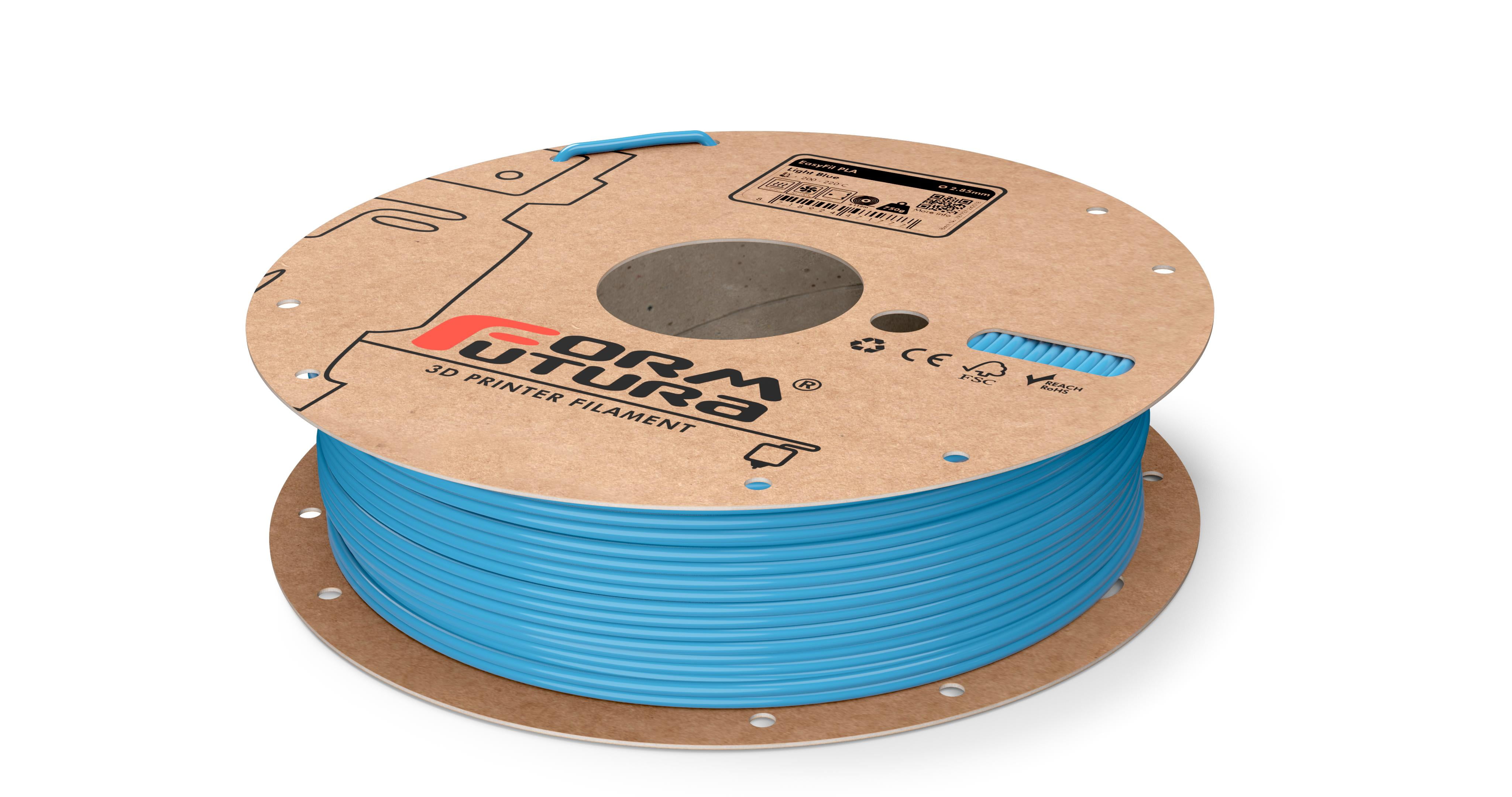 PLA Filament EasyFil PLA 2.85mm Light Blue 750 gram 3D Printer Filament ...
