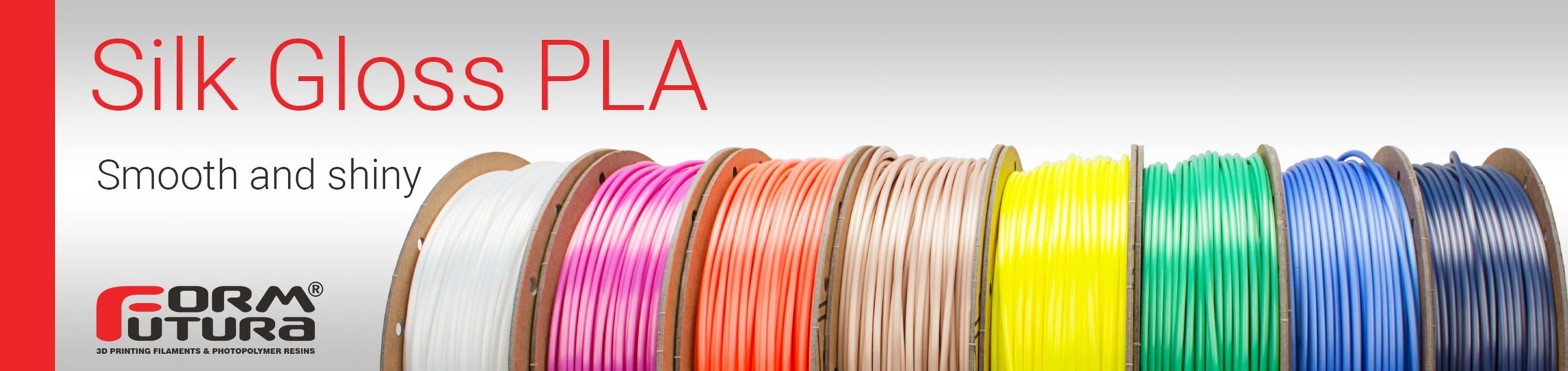 PLA Filament Silk Gloss PLA 1.75mm 750 gram Brilliant White 3D Printer ...