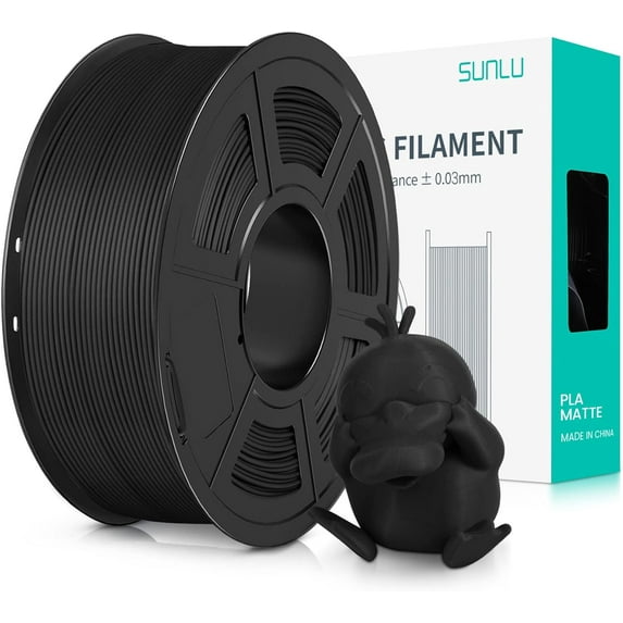 PLA Matte 3D Printer Filament 1.75mm, PLA Filament 1kg Spool (2.2lbs ...