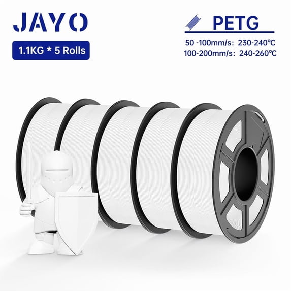 PLA Meta / ABS / PETG / SILK / PLA Filament 1.75MM 5Rolls 3D Printer ...