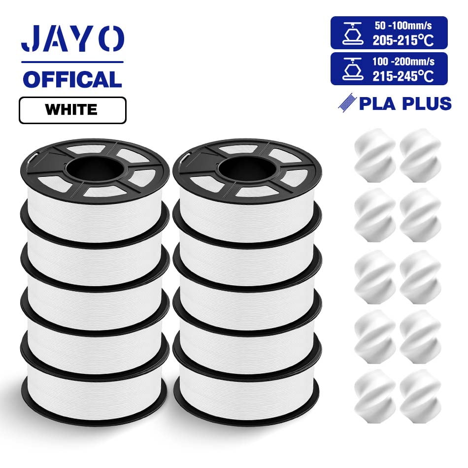 PLA PLA PLUS ABS PETG SILK Filament 1.75MM 10 Rolls / Set Refills Non ...