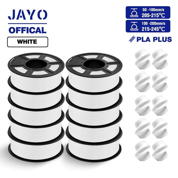 PLA PLA PLUS ABS PETG SILK Filament 1.75MM 10 Rolls / Set Refills Non ...