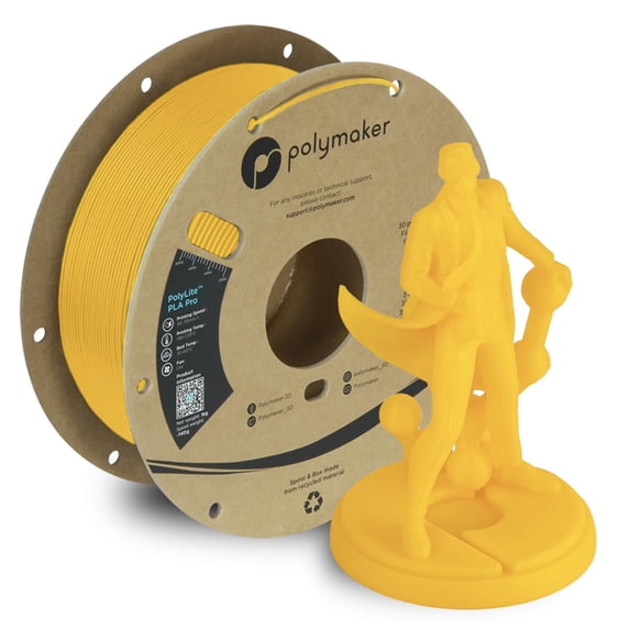 PLA PRO Filament 1.75mm 1kg, Tough & High Rigidity Yellow 3D Printing ...