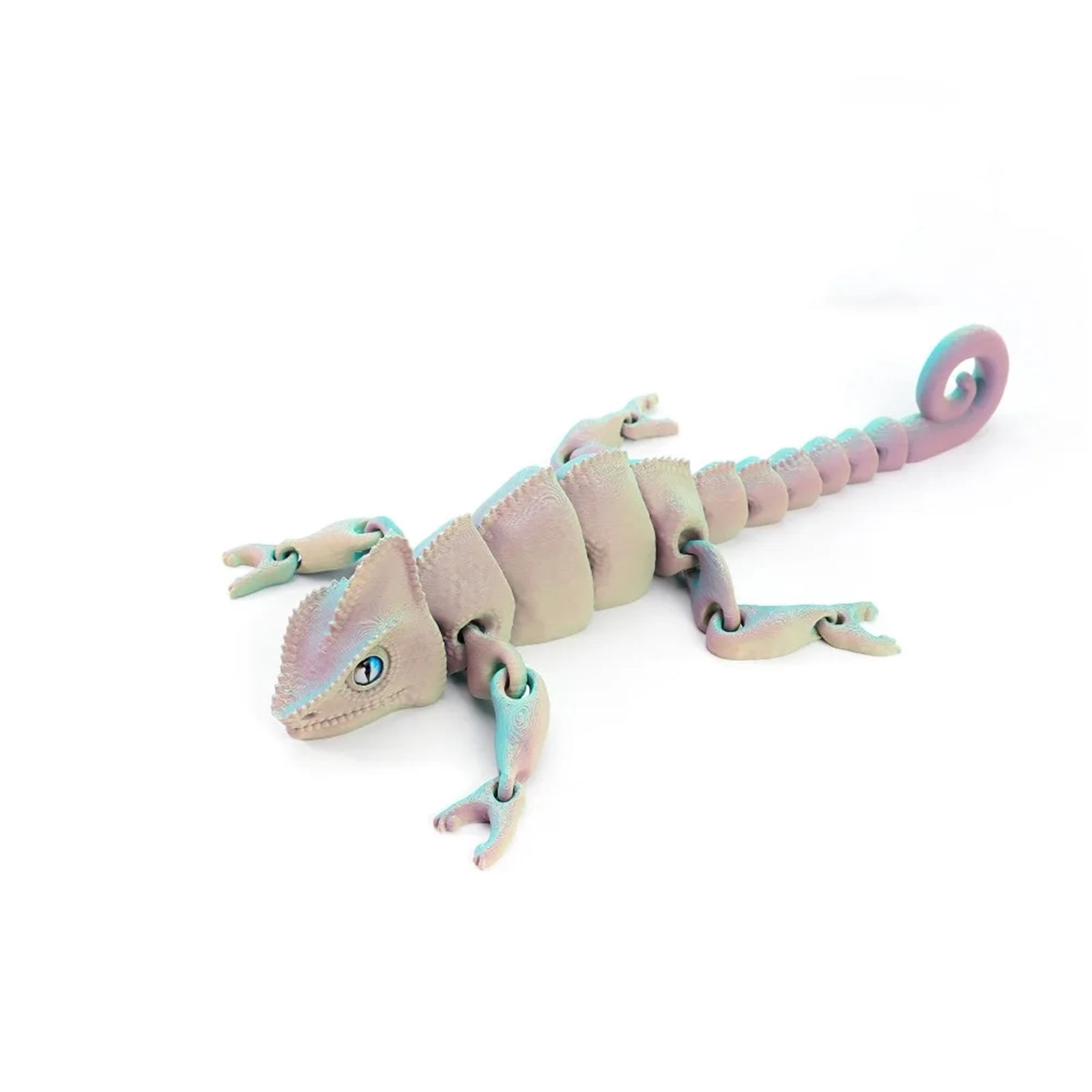 PLA Plastic 3D Printed Lizard Model 6 Colors Multi-jointed Animal ...