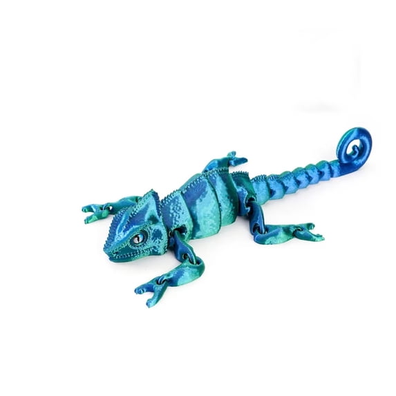 PLA Plastic 3D Printed Lizard Model 6 Colors Multi-jointed Animal ...