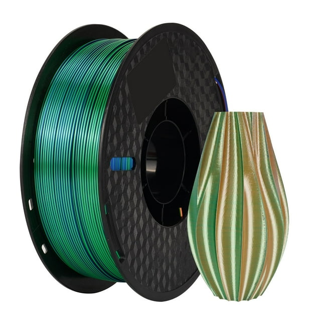 PLA Silk Tricolor Filament 1.75mm - Multicolor 3D Printer Filament for ...