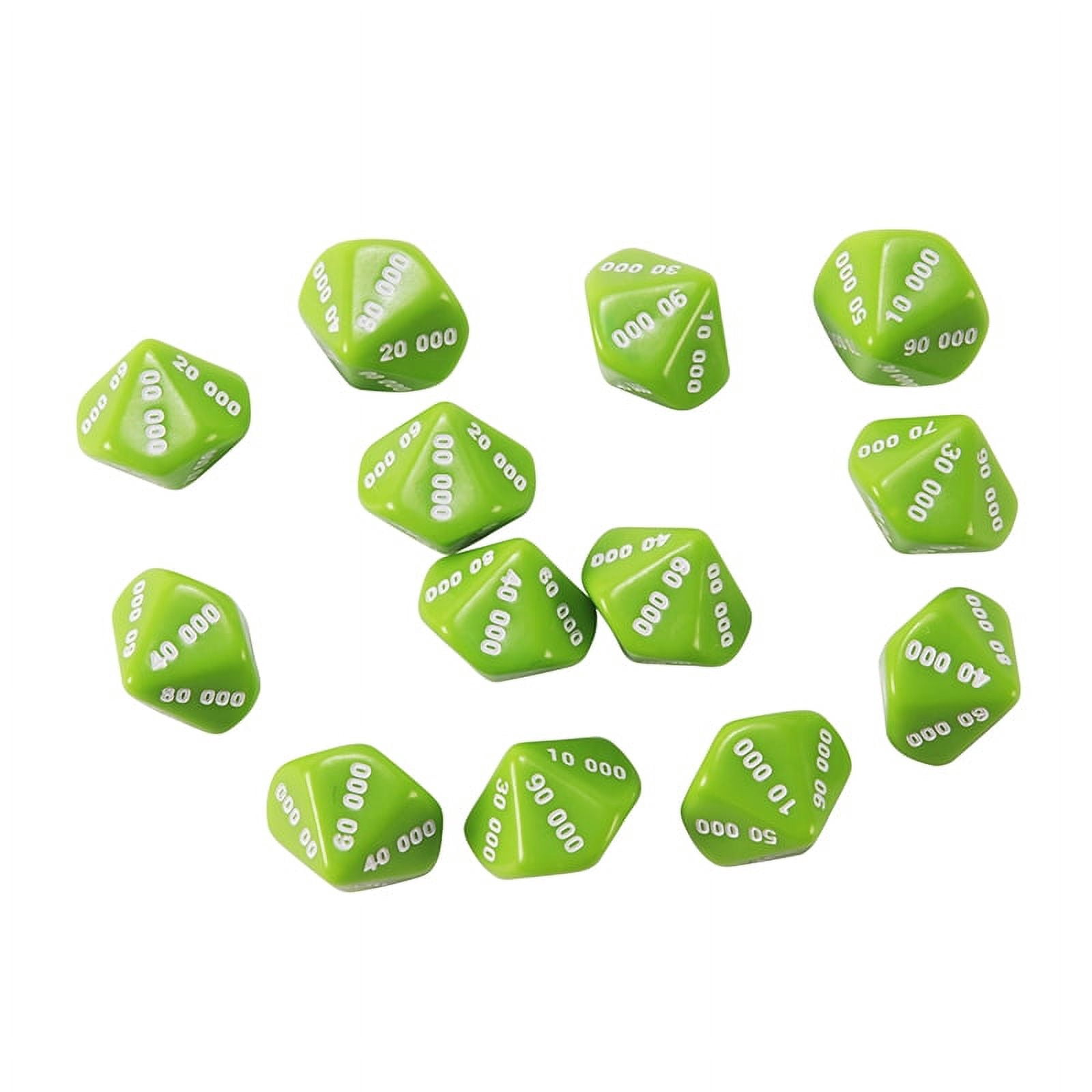 Learning Advantage CTU7306 Place Value Dice Ten Thousands, Set of 12 ...